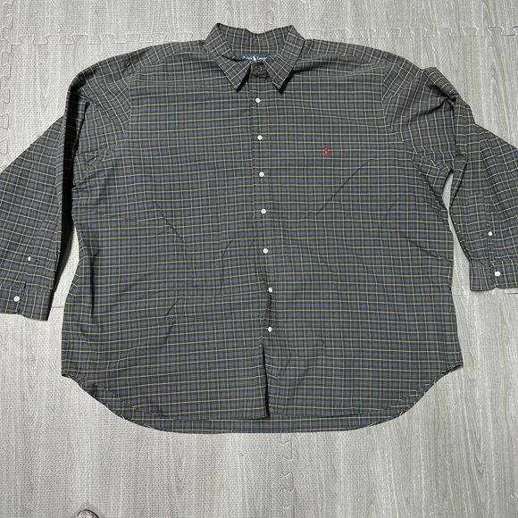Polo Ralph Lauren | Shirts | Polo Ralph Lauren Shirt Mens 4xb Big Multicolor Plaid Classic Fit ...